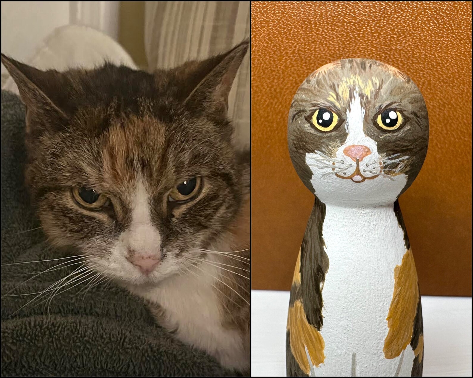 CUSTOM Cat Peg Doll | Pet | Personalized Pet Peg Doll | Hand Painted ...