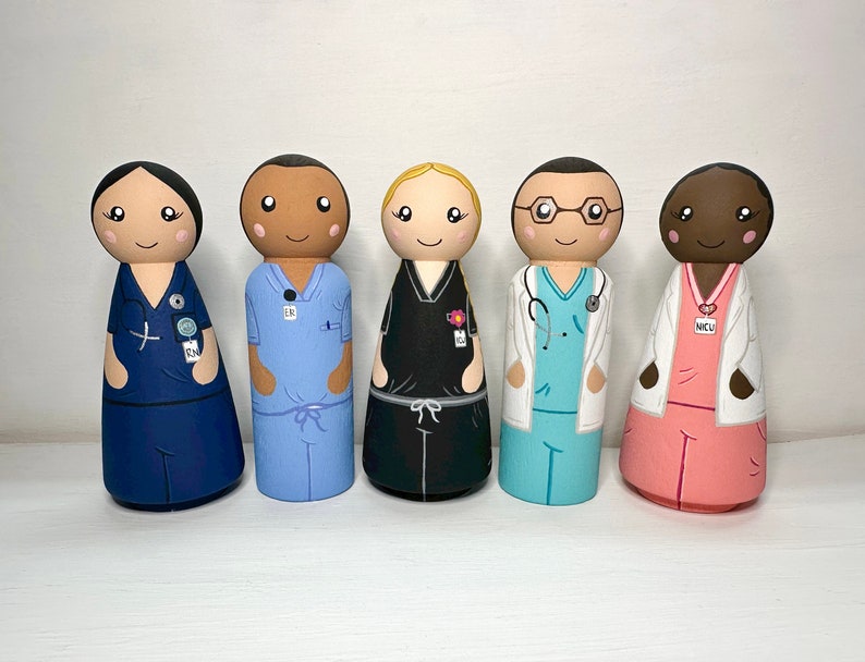 Nurse Peg Doll | Nurse | Healthcare Worker | Medical Field | Doctor ...