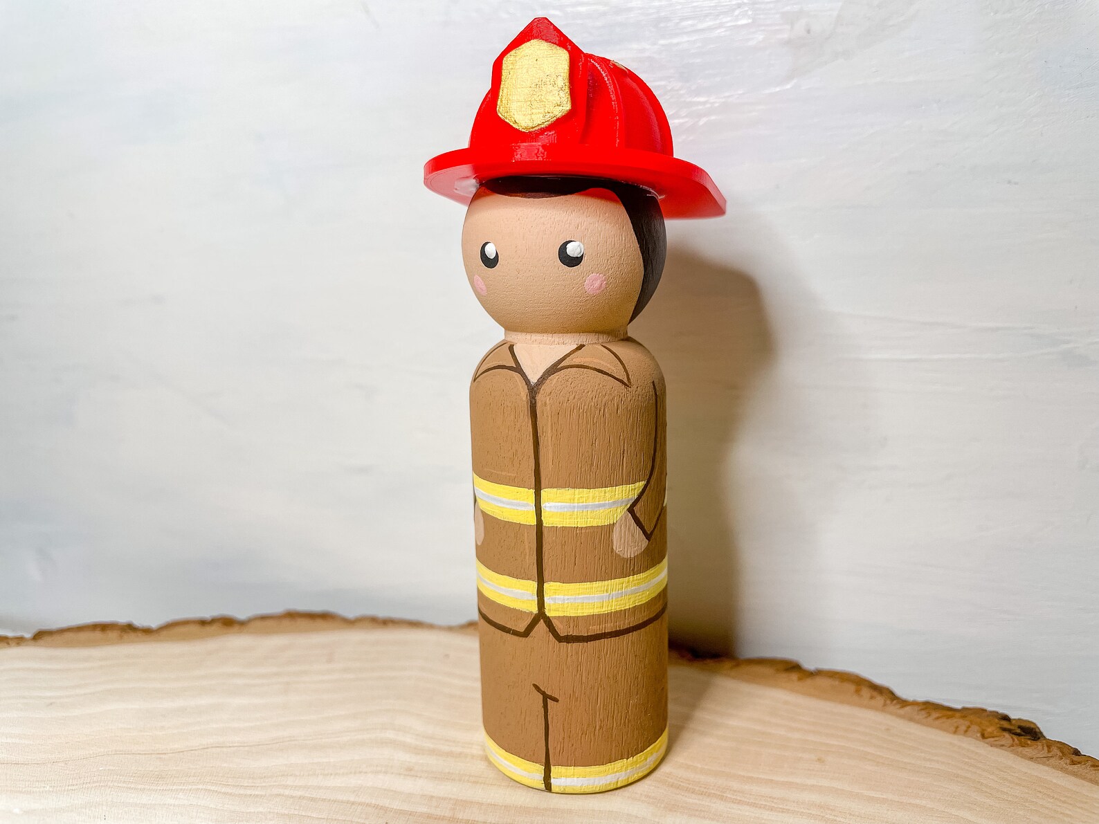 Firefighter Peg Doll | Firefighter | Firefighter Gift | Firefighter ...
