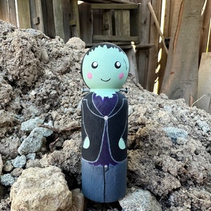 Monster | Bride of Monster | Halloween Peg Dolls | Halloween | Creature ...