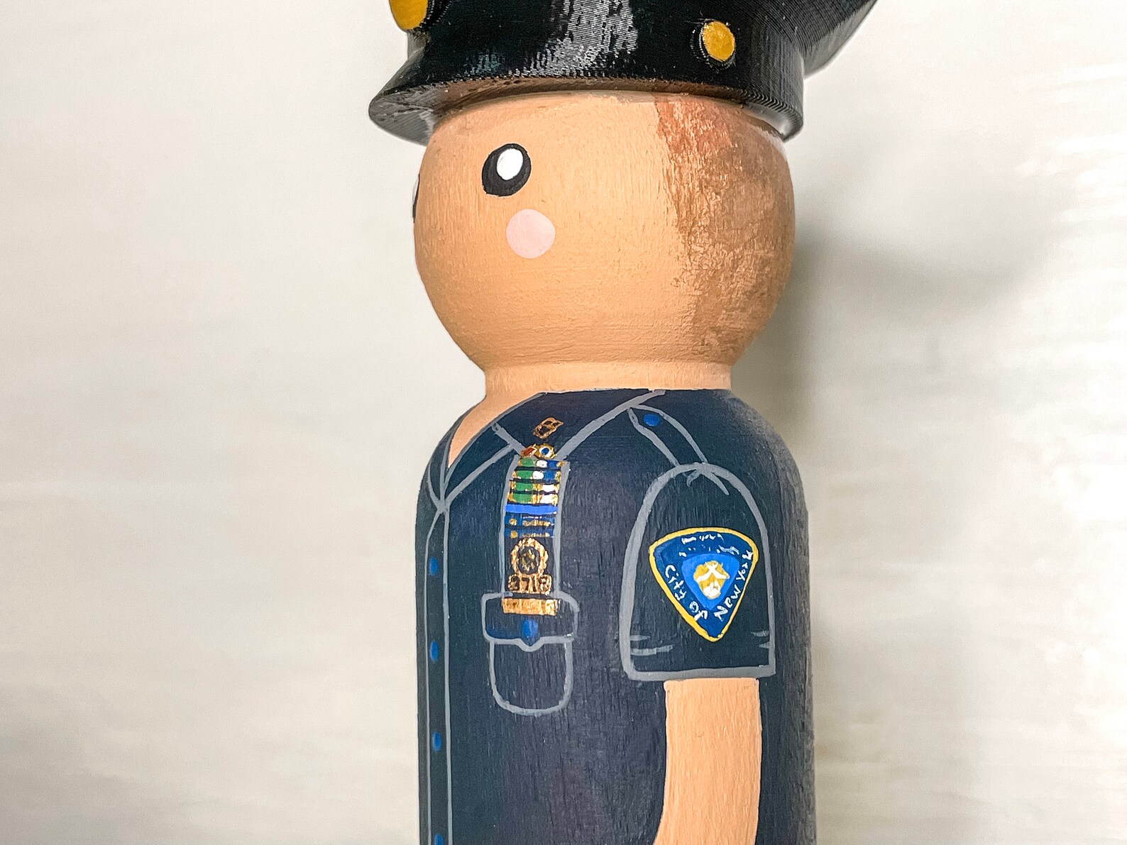 Police Officer Peg Doll Police Police Officer Police - Etsy