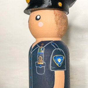 Police Officer Peg Doll | Police | Police Officer | Police Gift ...