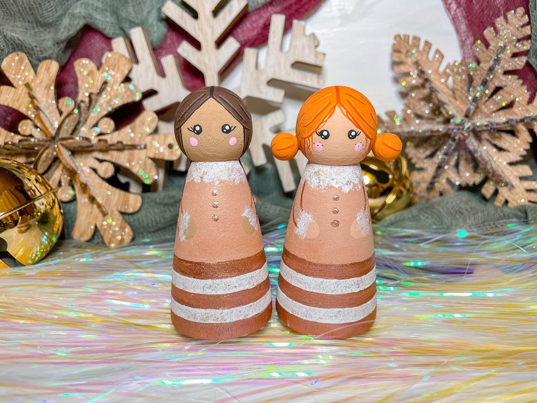 Pink Girl Elf Peg Doll | Peg Doll | Christmas Gift | Christmas Decor ...