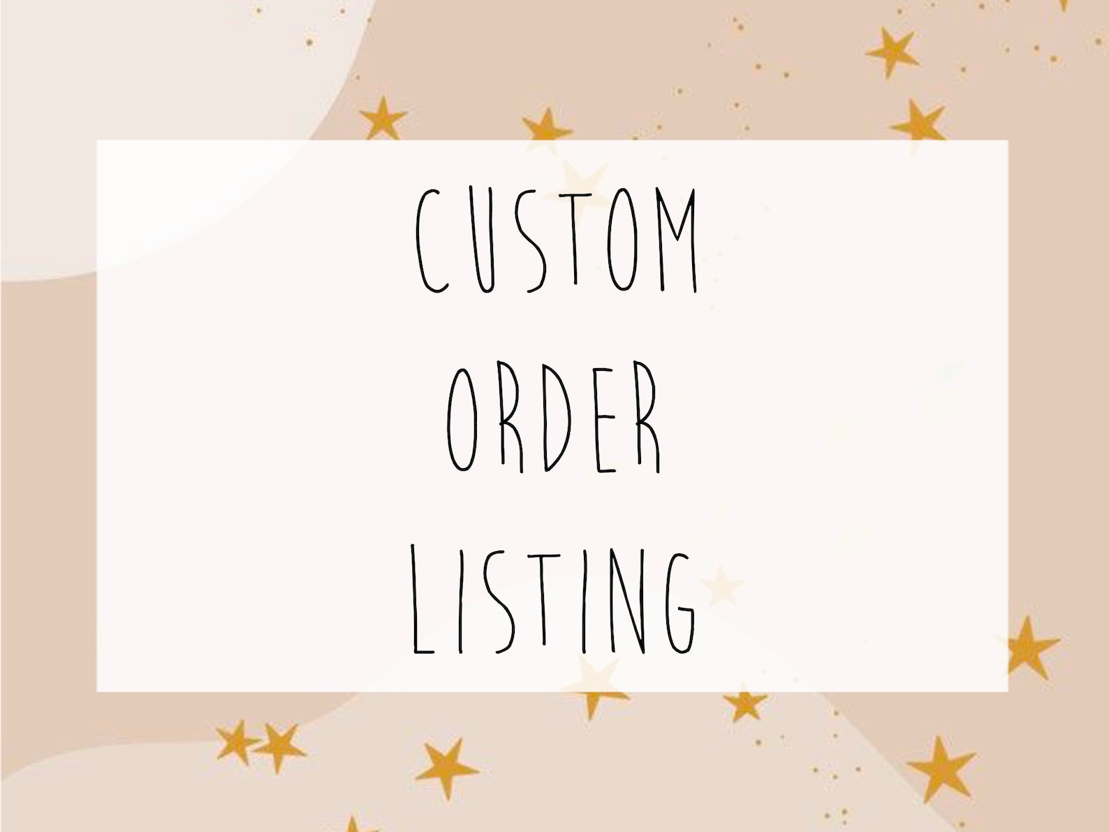CUSTOM ORDER LISTING - Etsy