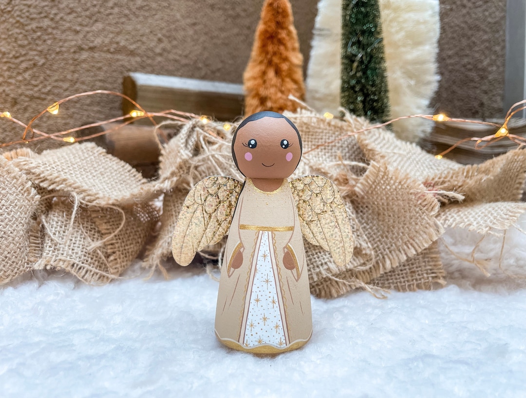 Christmas Angel Peg Doll | Angel | Christmas Decor | Christmas Gift ...