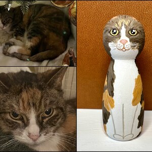 CUSTOM Cat Peg Doll | Pet | Personalized Pet Peg Doll | Hand Painted ...