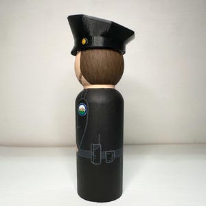 Police Officer Peg Doll | Police | Police Officer | Police Gift ...