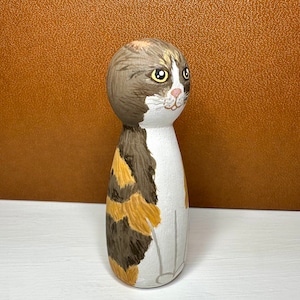 CUSTOM Cat Peg Doll | Pet | Personalized Pet Peg Doll | Hand Painted ...