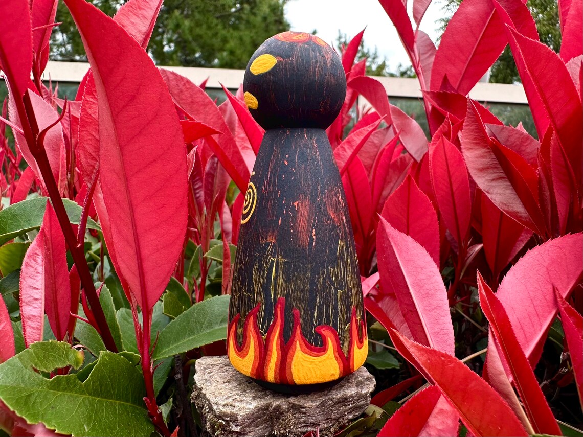 Fire Goddess Peg Doll | Island Fire | Volcano | Christmas Gift ...