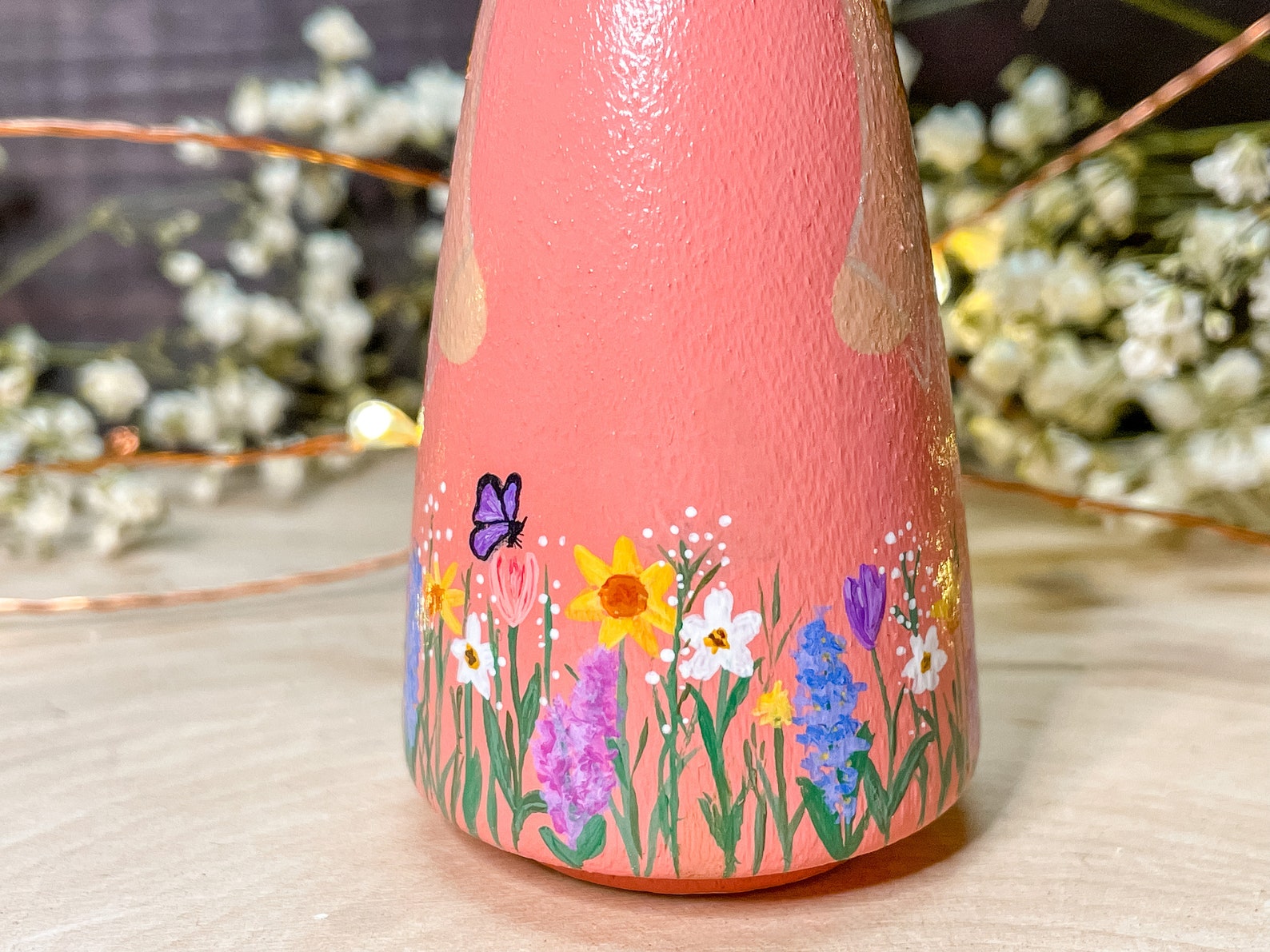 Spring Flower Peg Doll Spring Flower Spring Hand Painted - Etsy