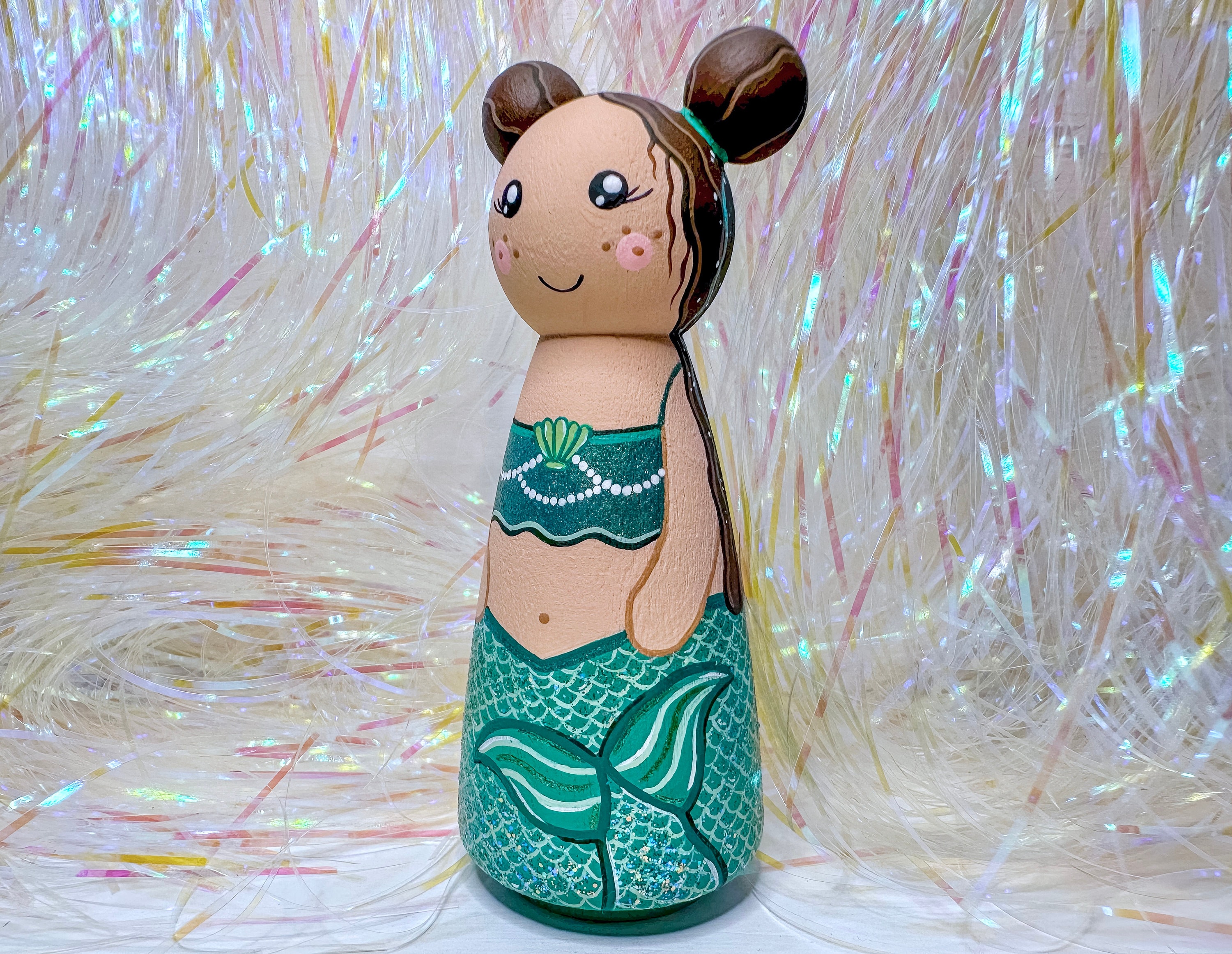 Mermaid Peg Dolls | Mermaid | Magical | Mermaid Gift | Mermaid Decor ...