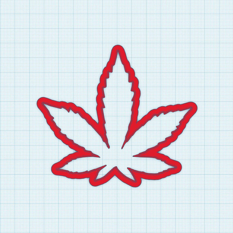 Pot Leaf Cookie Cutters Etsy