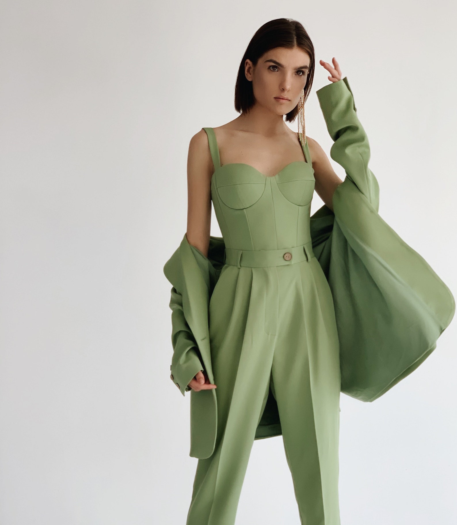 Sue Suit Yellow Suit Green Suit Ivory Suit Elegant Suit - Etsy UK