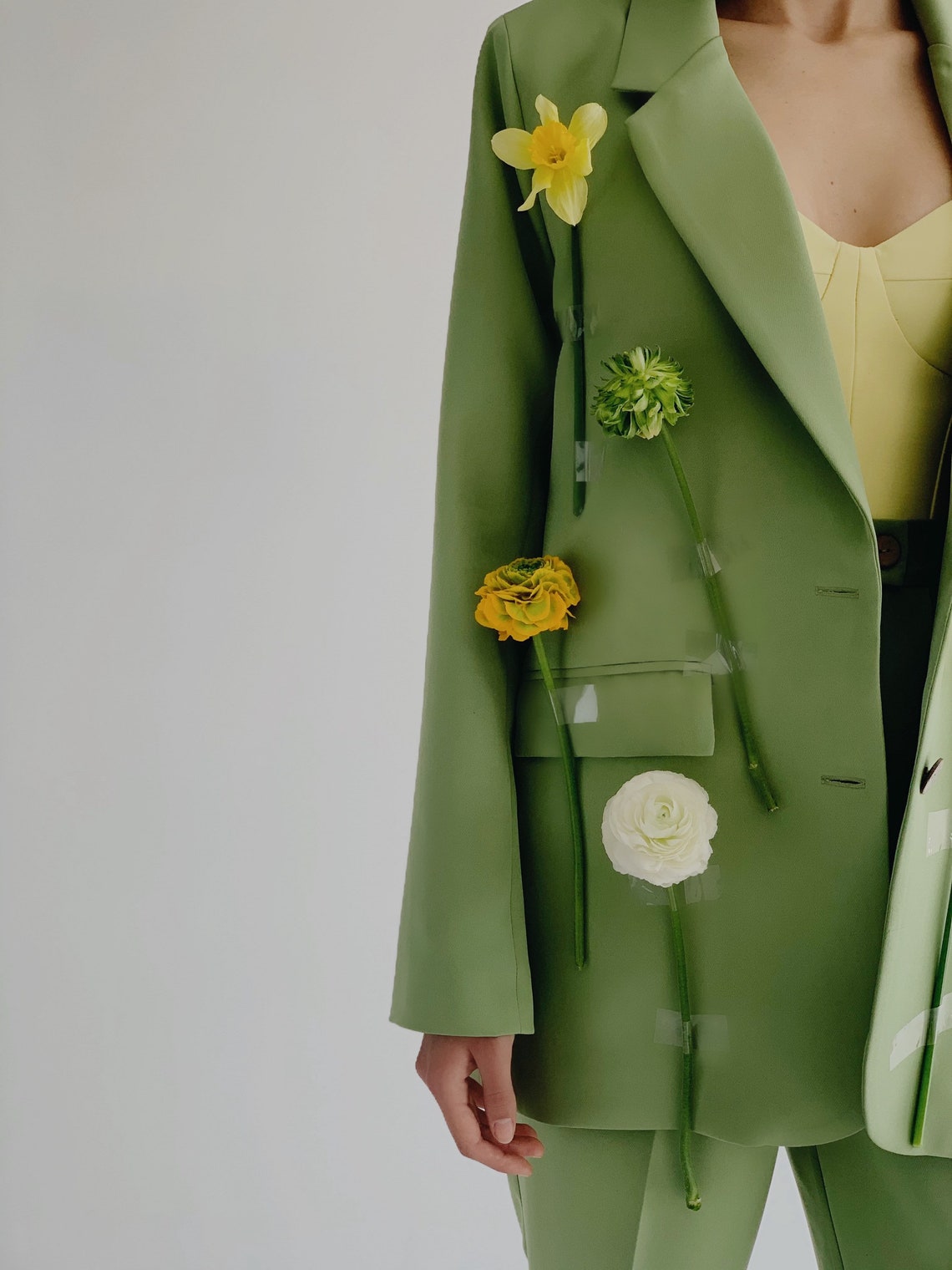 Sue Suit Yellow Suit Green Suit Ivory Suit Elegant Suit | Etsy UK