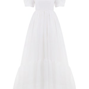 Maria Long Organza Wedding Dress, Second Wedding Dress, Engagement ...