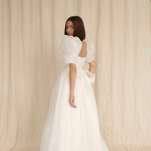 Maria Long Organza Wedding Dress, Second Wedding Dress, Engagement ...