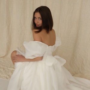 Maria Long Organza Wedding Dress, Second Wedding Dress, Engagement ...