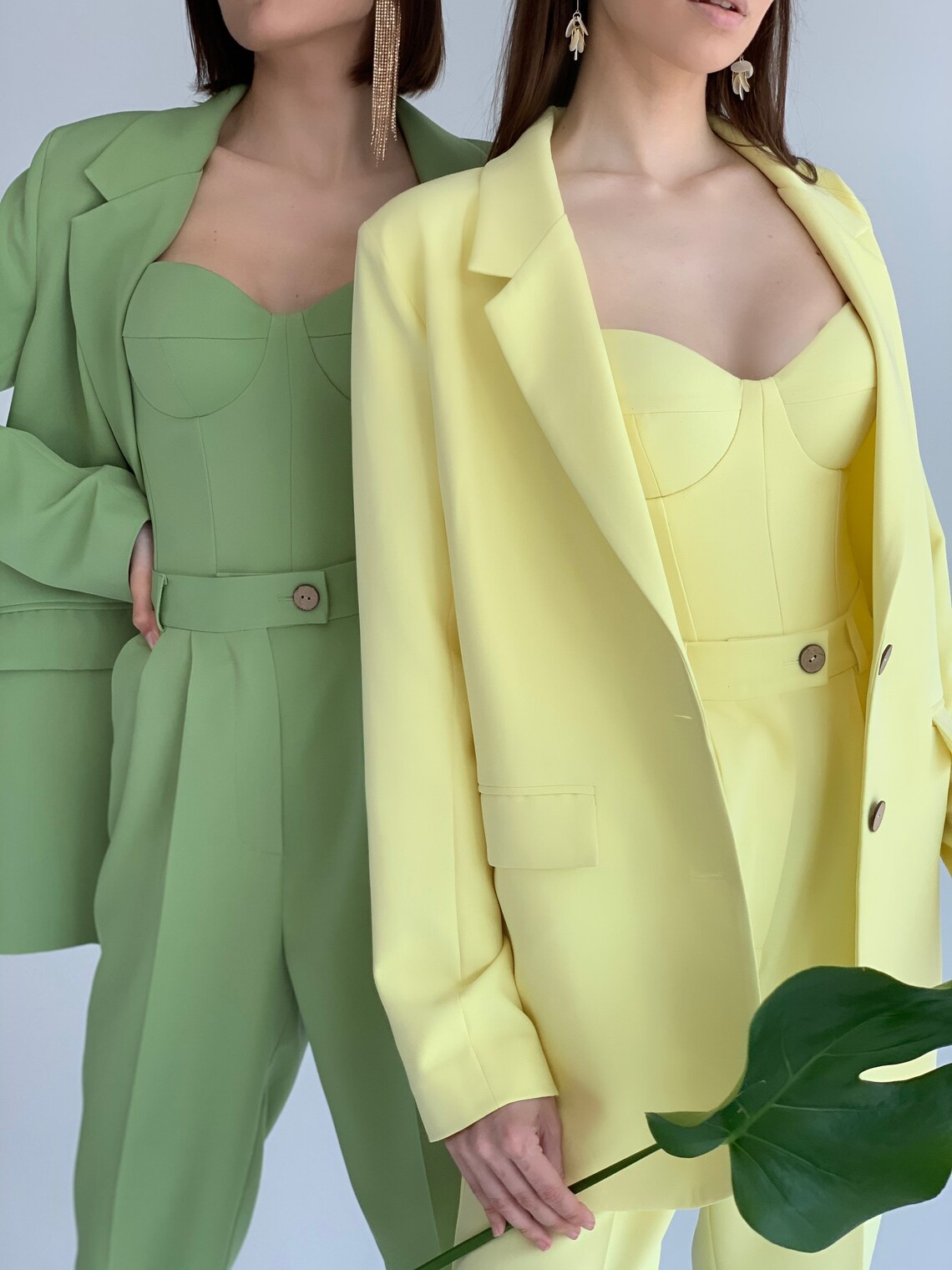 Sue Suit Yellow Suit Green Suit Ivory Suit Elegant Suit | Etsy UK