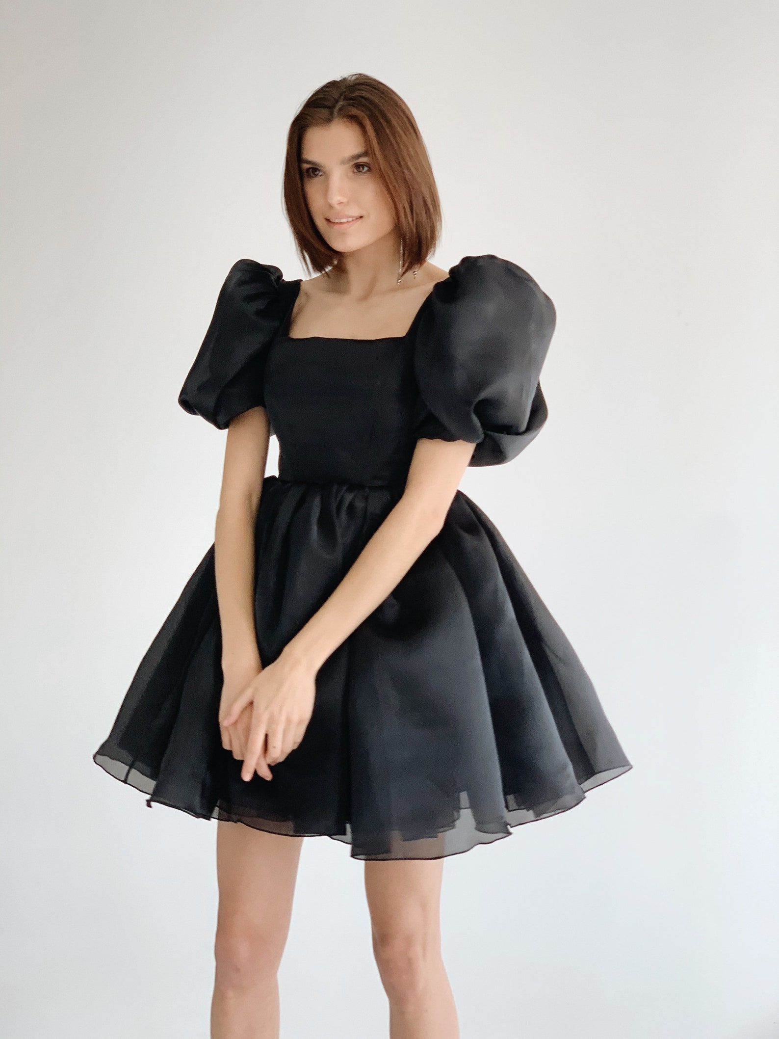 Organza puff dress puff dress puffy dress fluffy dress | Etsy