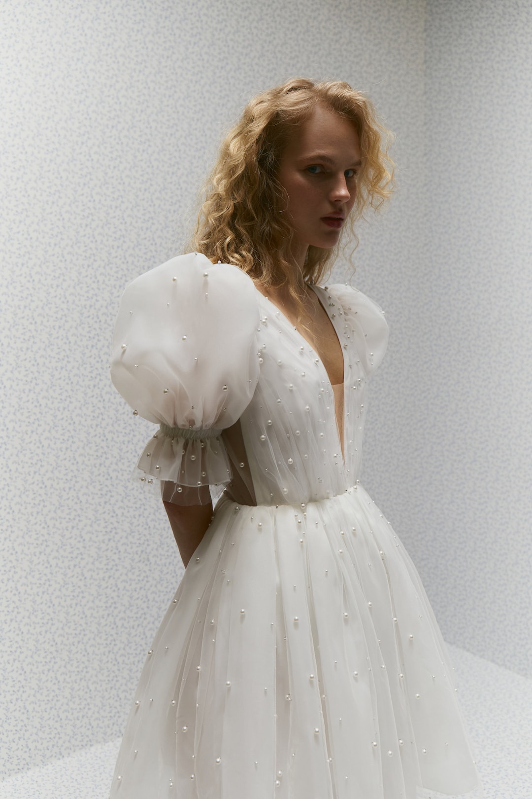 Jacqueline Dress, Short Wedding Dress With Pearls, Reception Dress ...