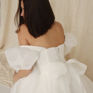 Maria Long Organza Wedding Dress, Second Wedding Dress, Engagement ...