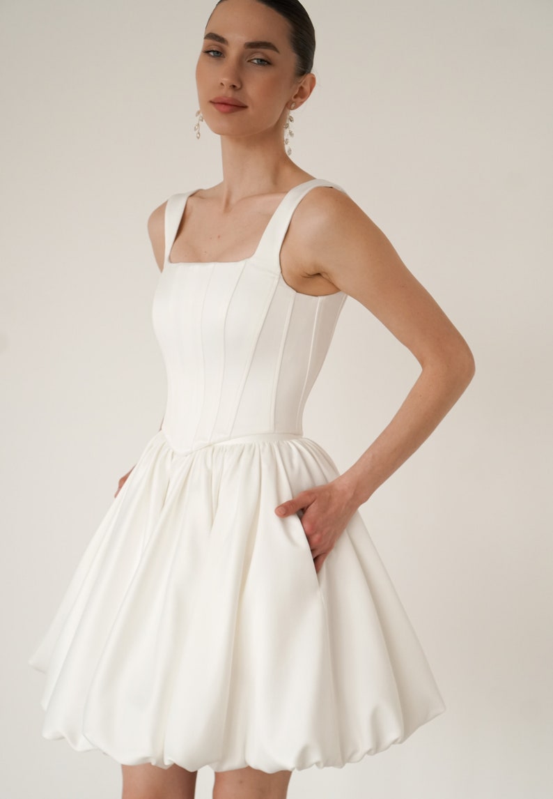 Satin Wedding Corset Charlotte : Sculpting Bridal Basque Top - Etsy