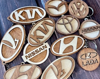 Car Logo Keychain | Etsy