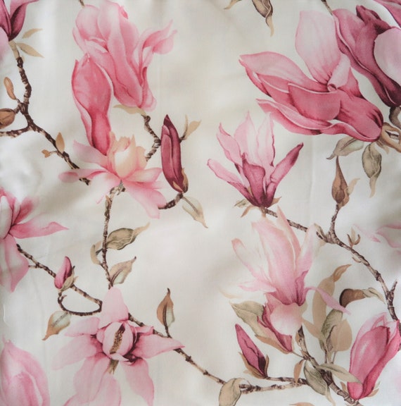 Fabric Floral Fabric Large Floral Fabric Cushion Fabric - Etsy