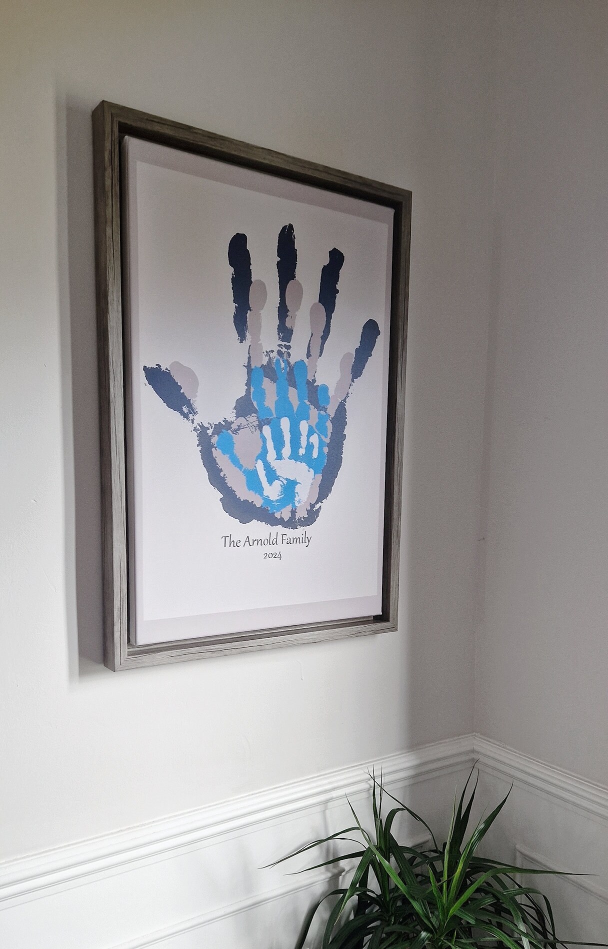 Personalised Family Handprint Digital Download - Etsy
