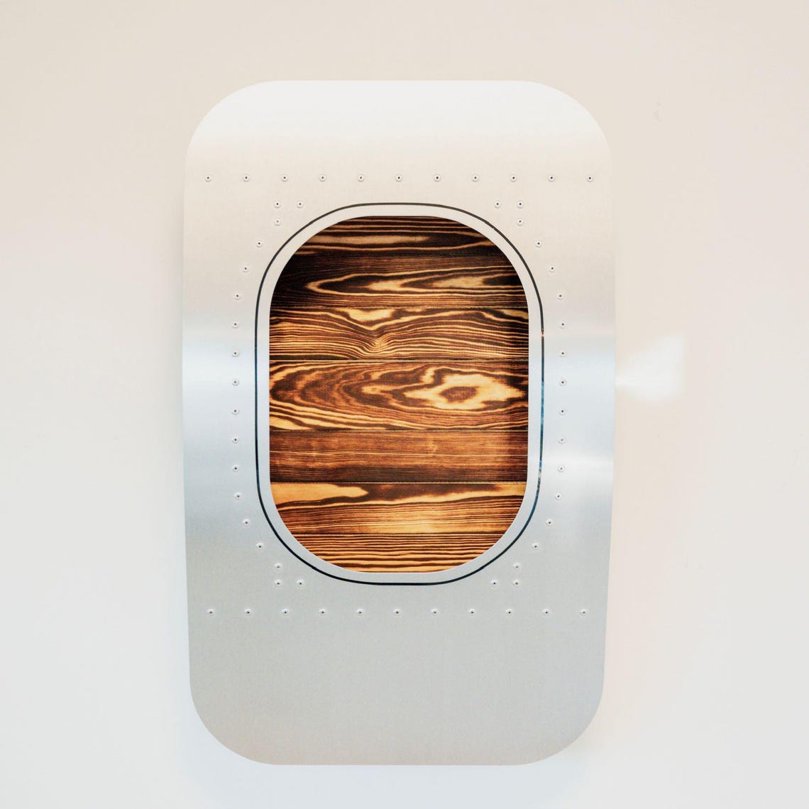 Aircraft Window Wallbar – Flamed and Oiled Edition – Aviation Bar Shelf ...