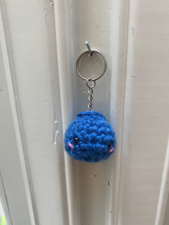 Crochet Blueberry Keychain | Etsy