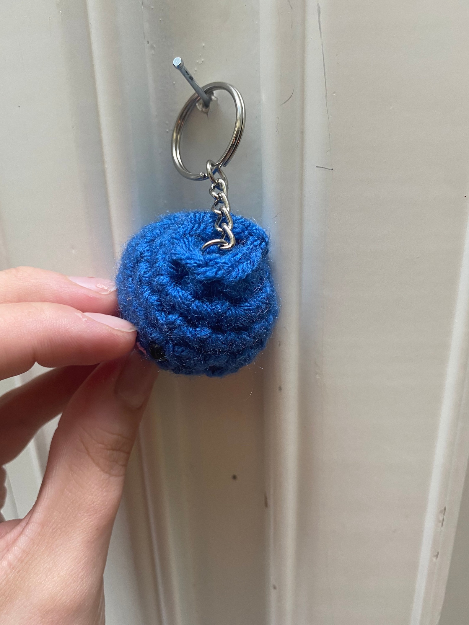 Crochet Blueberry Keychain - Etsy