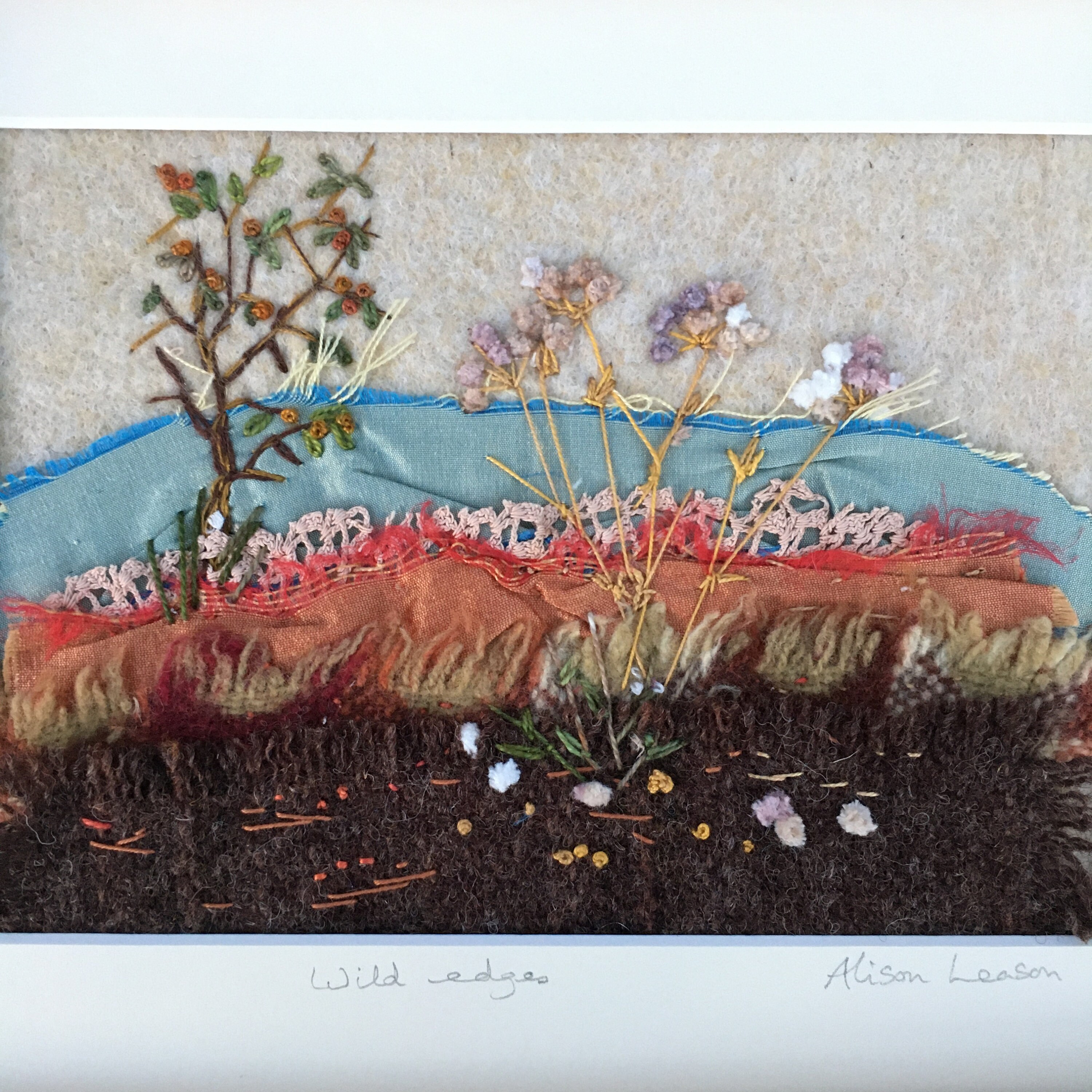Wild Edges/ Nature Inspired/ Textile Art/ Hedgerow Art/ Embroidery Art ...