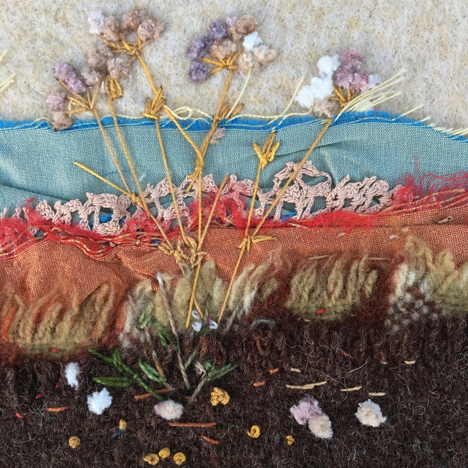 Wild Edges/ Nature Inspired/ Textile Art/ Hedgerow Art/ Embroidery Art ...