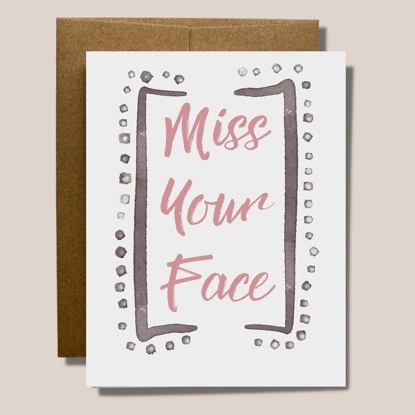 I Miss Your Face - Etsy Canada