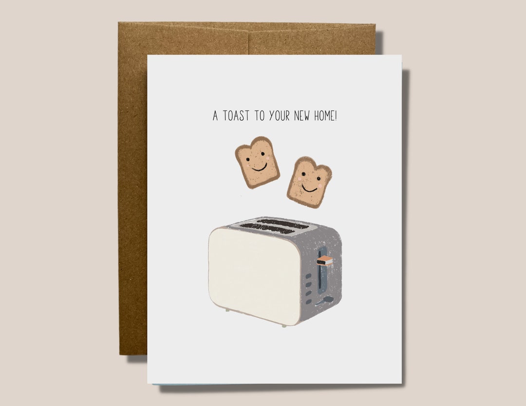 A Toast to Your New Home Happy Housewarming Minimal Blank - Etsy Canada