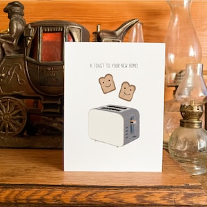 A Toast to Your New Home Happy Housewarming Minimal Blank Card for ...