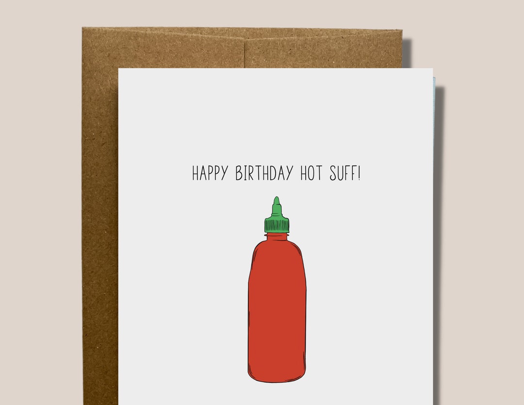 Happy Birthday Hot Stuff Cheesy Birthday Card Funny Happy Birthday Card ...