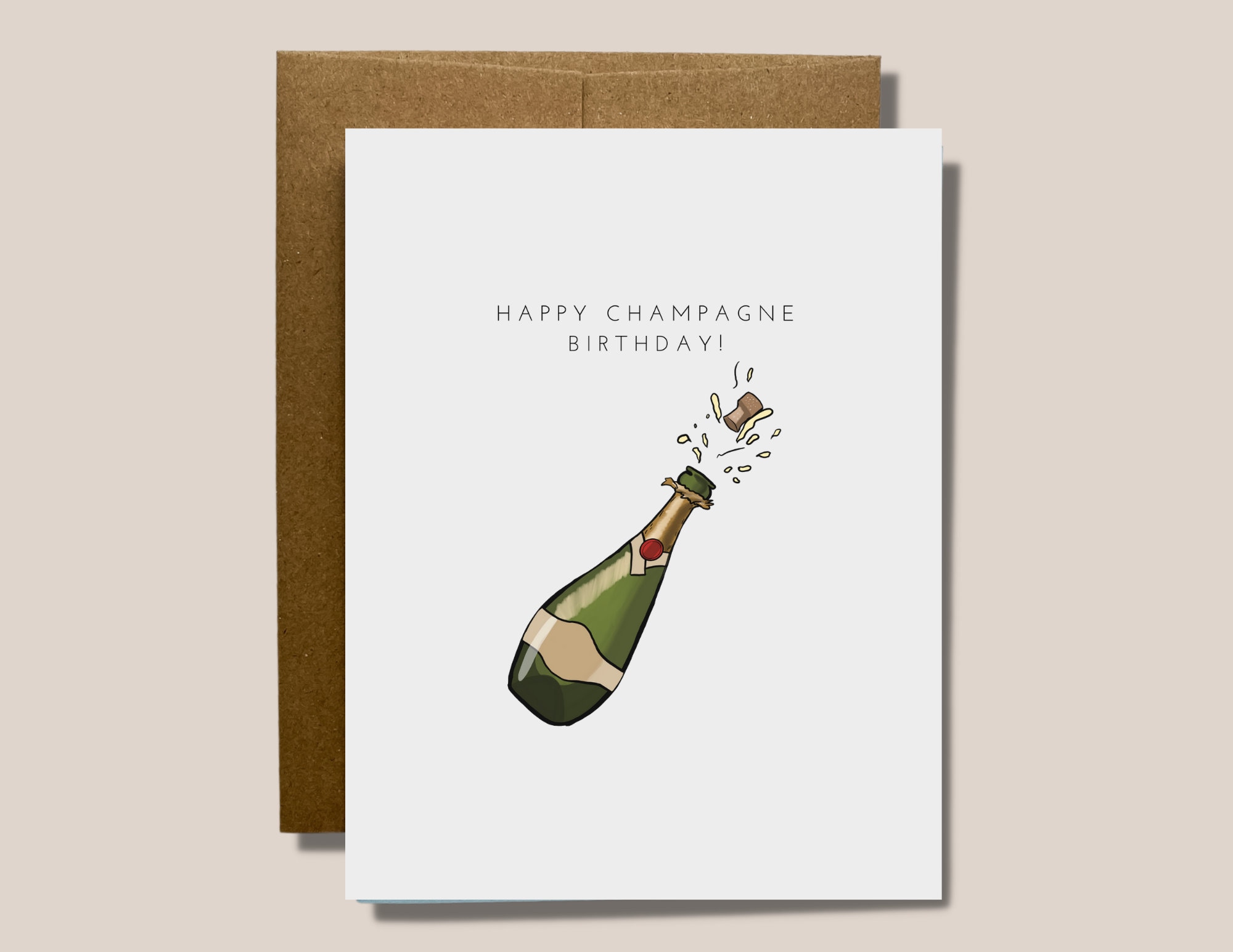 Happy Birthday Celebration Champagne