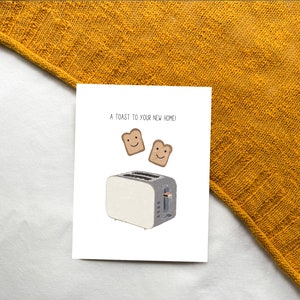 A Toast to Your New Home Happy Housewarming Minimal Blank Card for ...