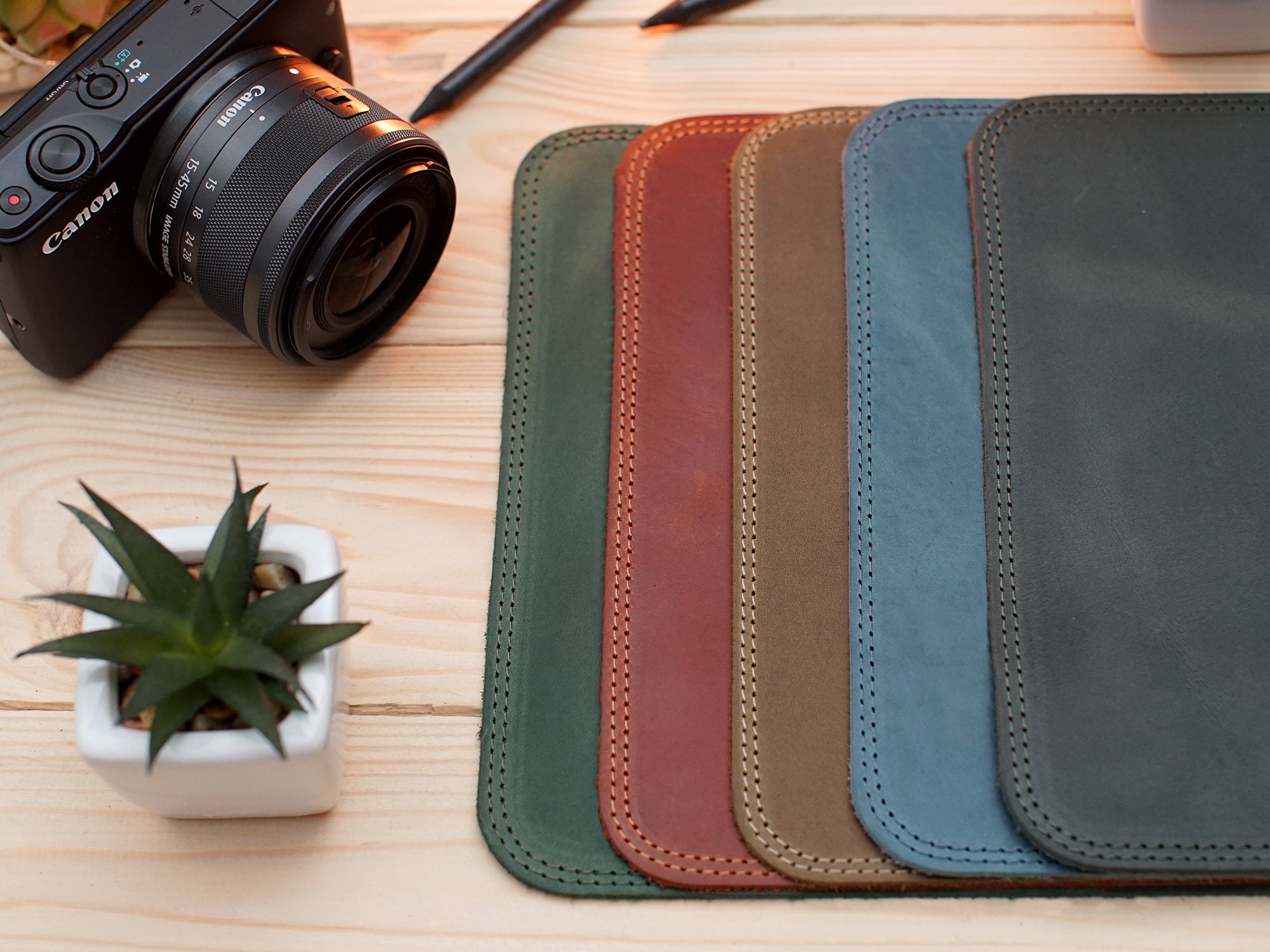 Personalized Leather Mouse Pad Custom Mouse Mat Engraved | Etsy