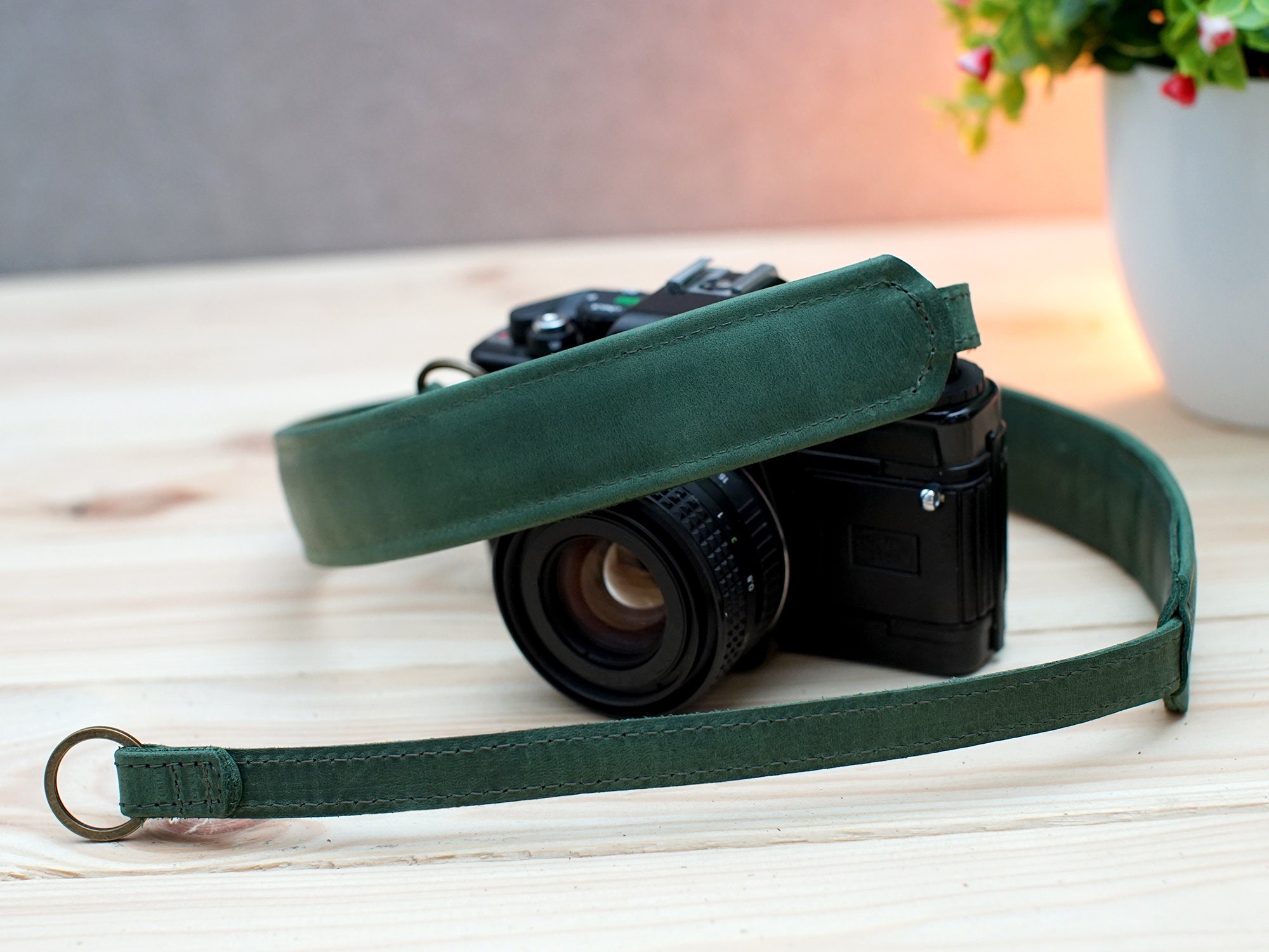Personalized Leather Camera Strap Camera Accessories DSLR | Etsy