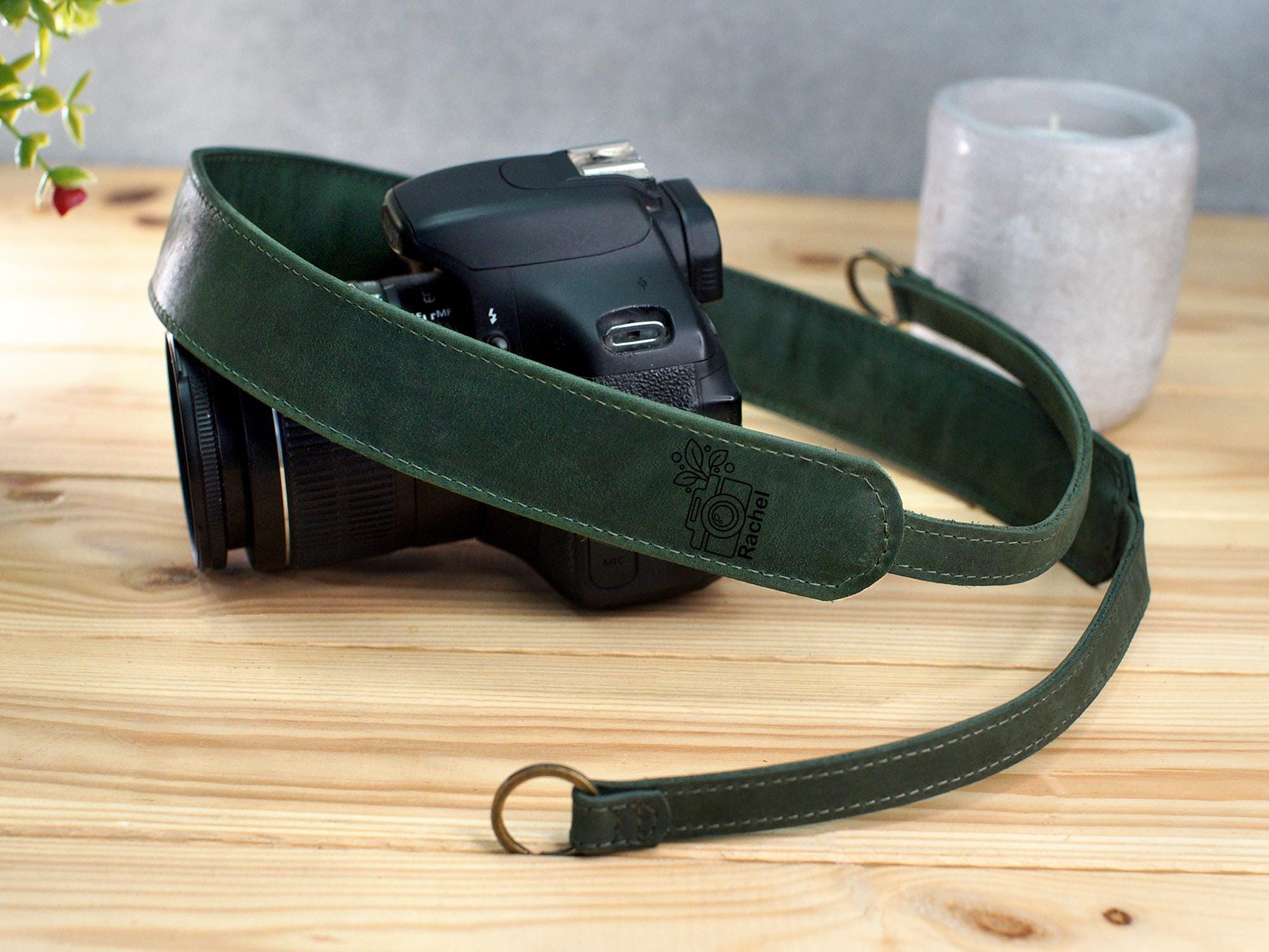 Leather Camera Strap, Personalized Camera Strap, Custom Gift for ...