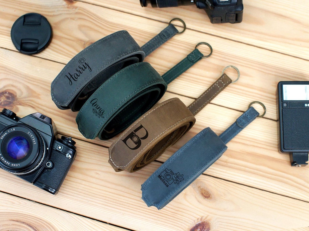 Leather Camera Strap, Personalized Camera Strap, Custom Gift for ...