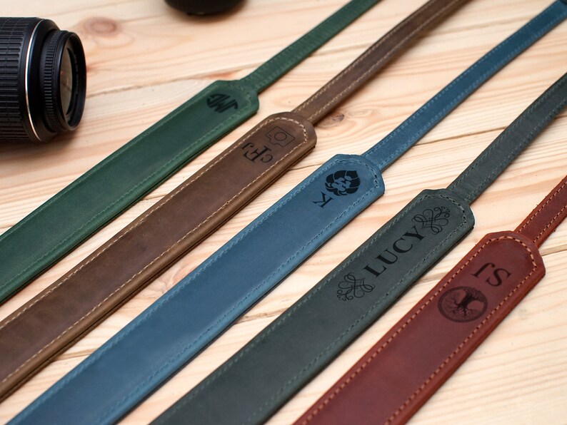 Personalized Leather Camera Strap Camera Accessories DSLR - Etsy