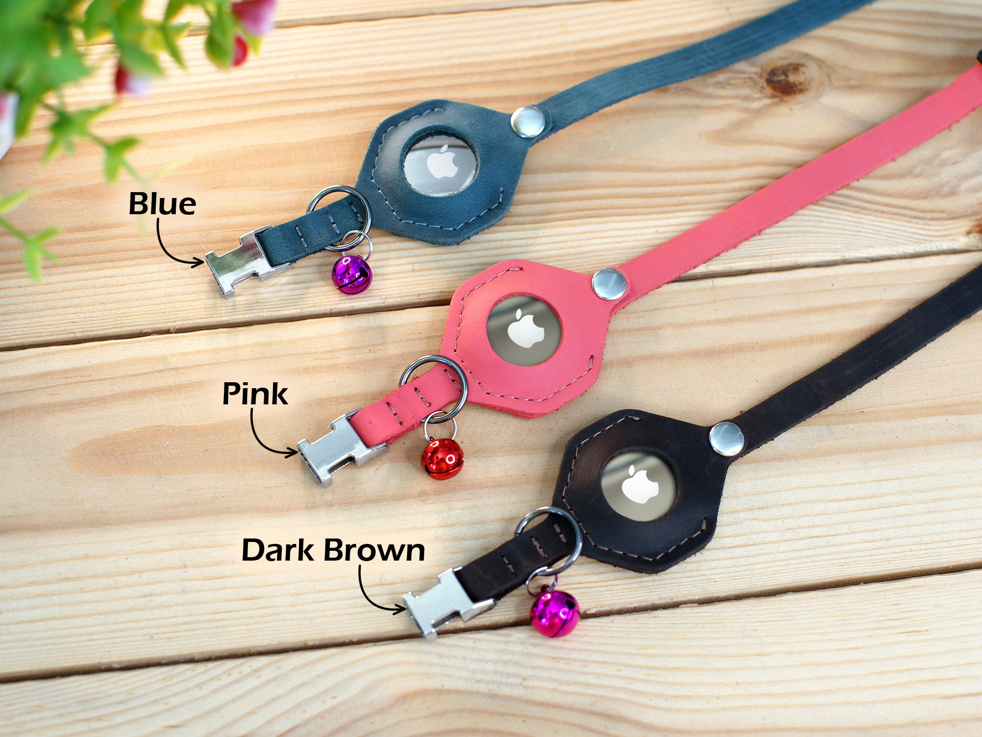 Personalized AirTag Cat Collar, Custom Air Tag Cat Collars With Non ...