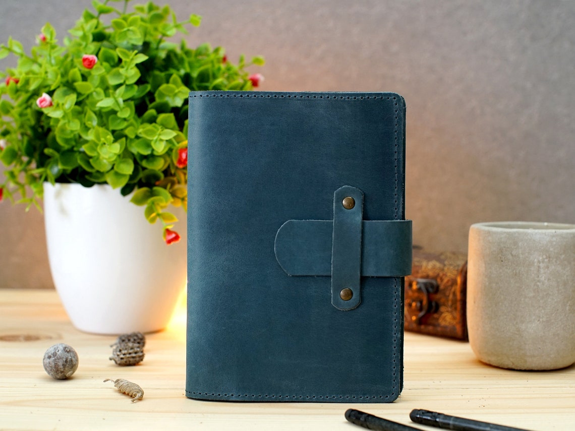 Personalized Leather Notebook Cover Refillable Journal Cover - Etsy