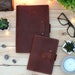 Personalized Leather Notebook Cover, Refillable Journal Cover for Women ...