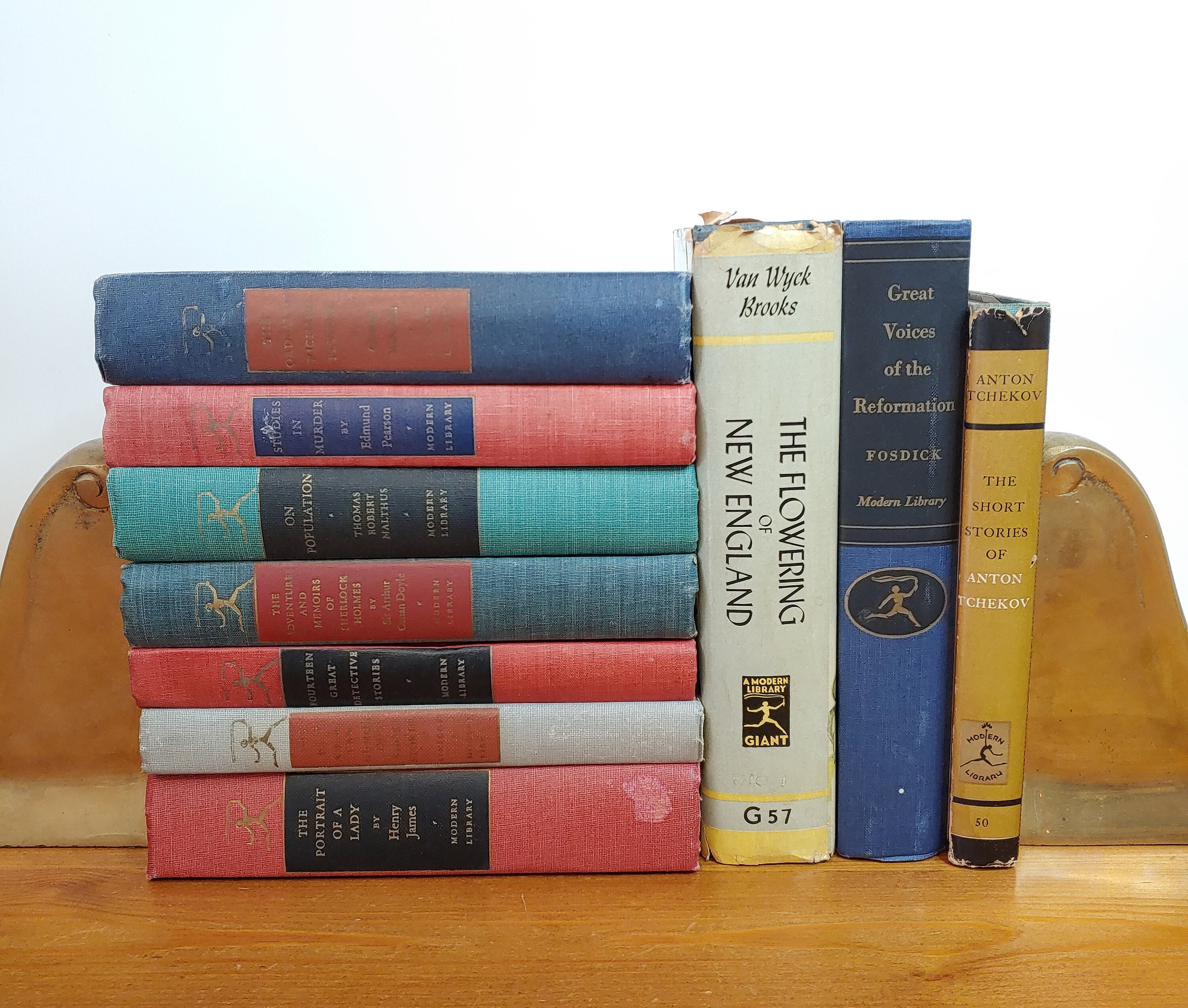 Book Lot of 10 Vintage Modern Library Edition Books, Random House, 1920 ...