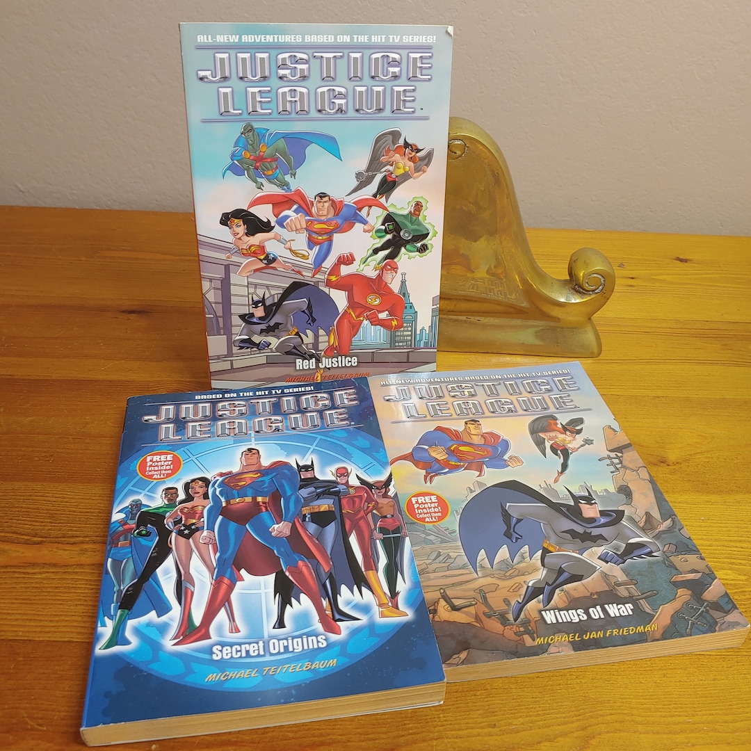Lot of 3 Vintage Justice League Books, Based on the T.V. Series ...
